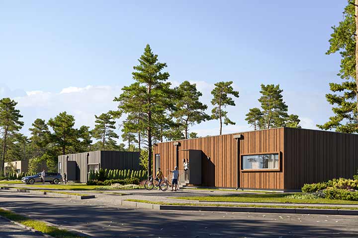 Modulhaus - flexibles und modernes KfW Effizienzhaus 40 plus